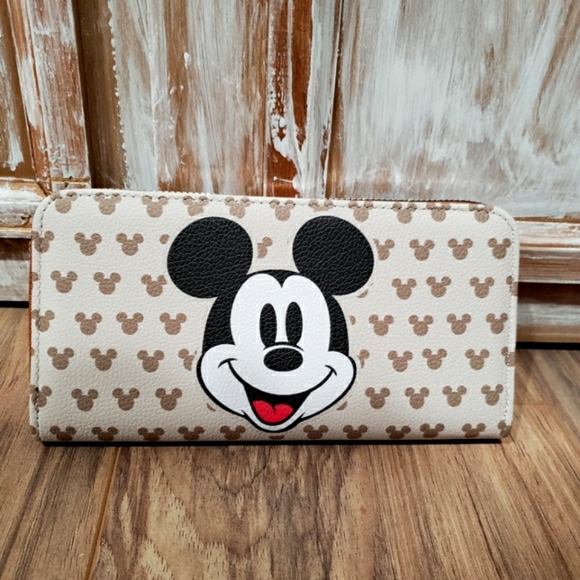 Disney | Bags | Nwt Disney Mickey Mouse Monogram Long Wallet | Poshmark